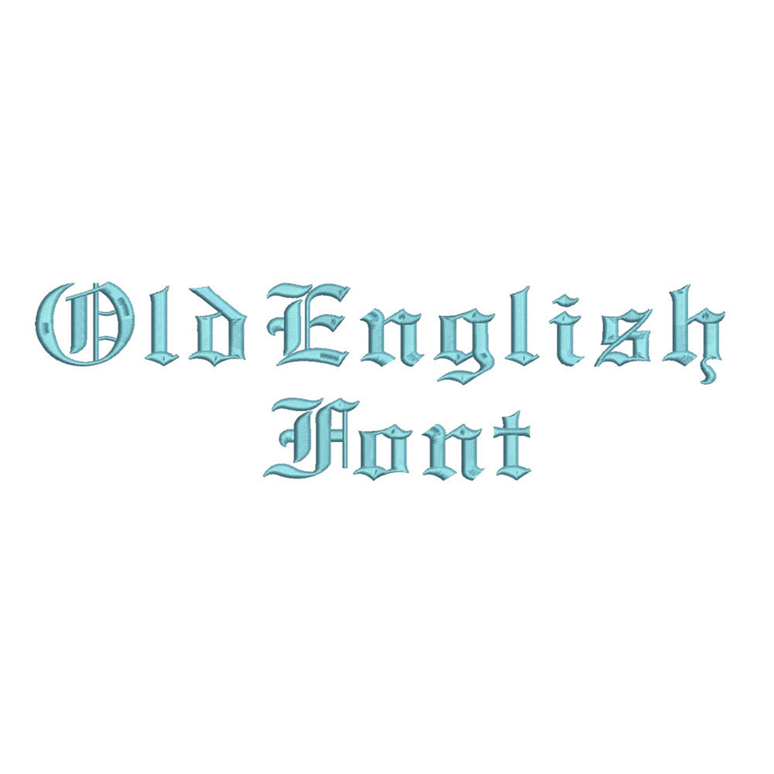 2 Size Old English Font Embroidery Designs, BX Fonts Machine Embroidery ...