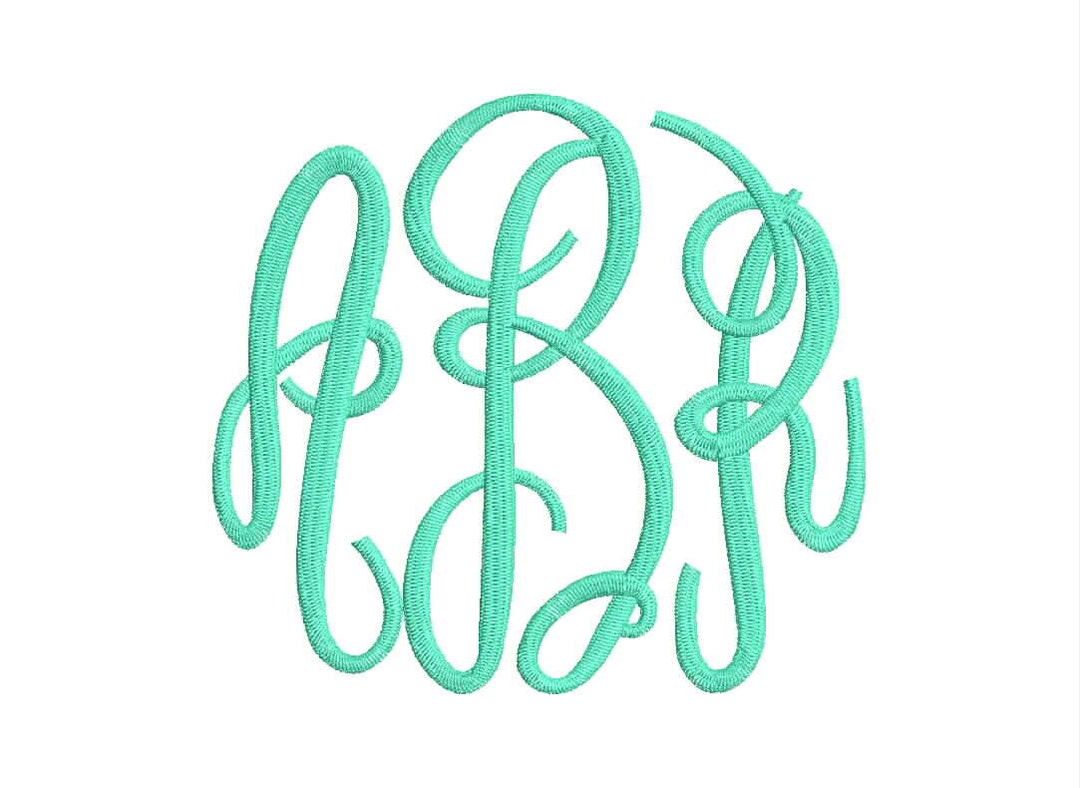3 Size Largh Fancy Monogram Embroidery Font Embroidery Fonts, BX Fonts ...