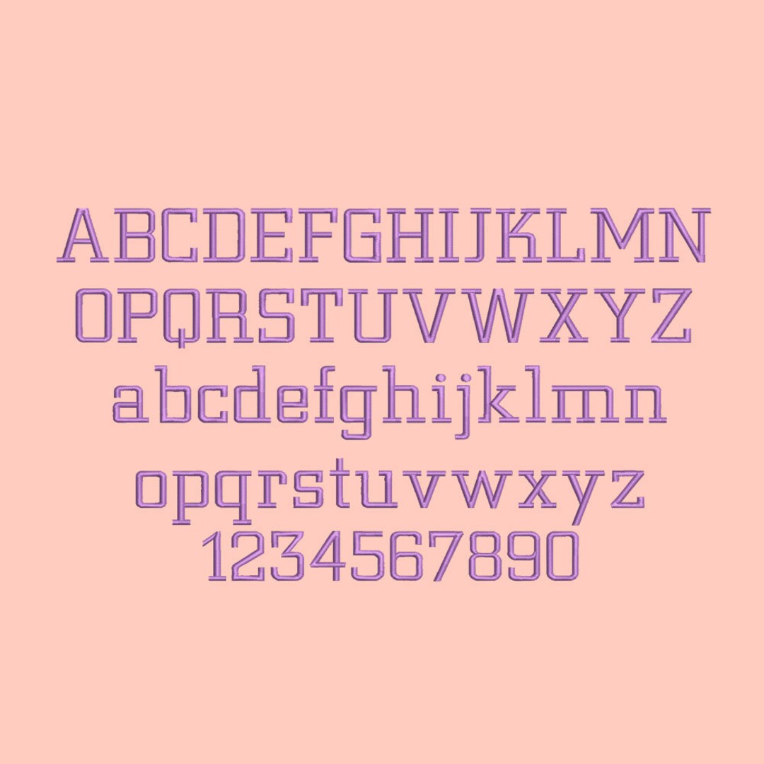 4 Size Civic Font Embroidery Designs, BX Fonts Machine Embroidery ...