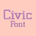 4 Size Civic Font Embroidery Designs, BX Fonts Machine Embroidery ...
