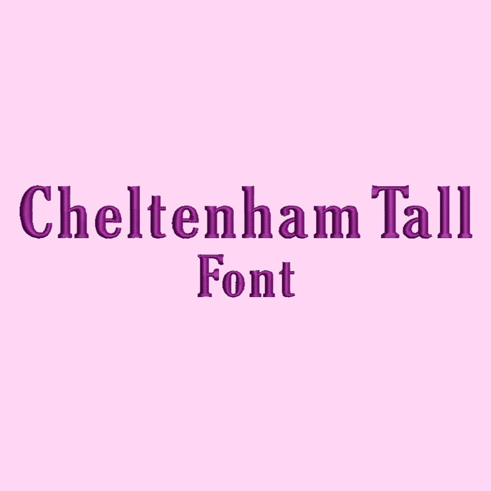 4 Size Cheltenham Tall Font Embroidery Designs BX Fonts - Etsy Singapore