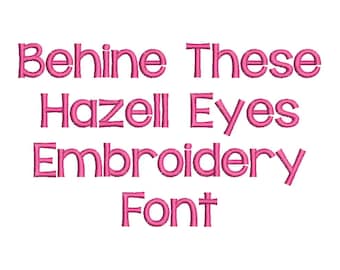 5 Size Style Script Font Embroidery Designs Set 2 BX Fonts - Etsy
