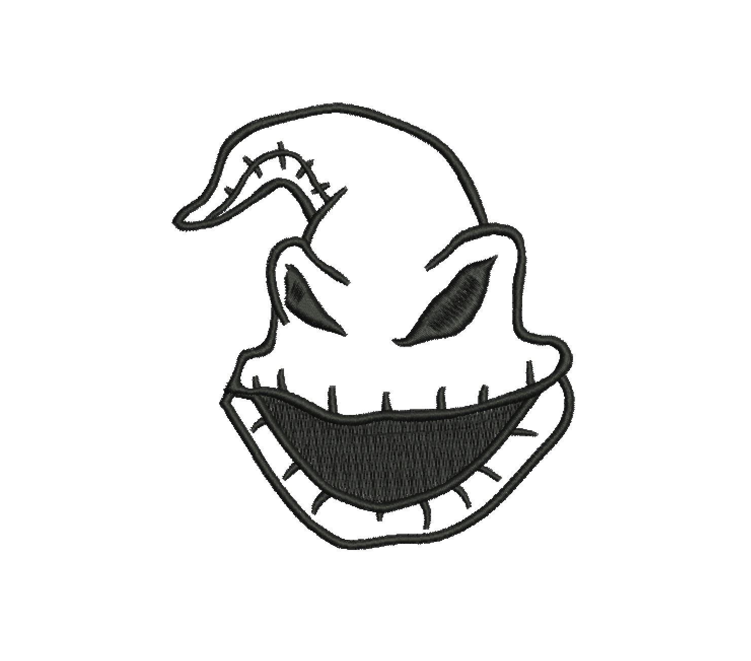 4 Size Oogie Boogie Applique Embroidery Design, Nightmare Before ...