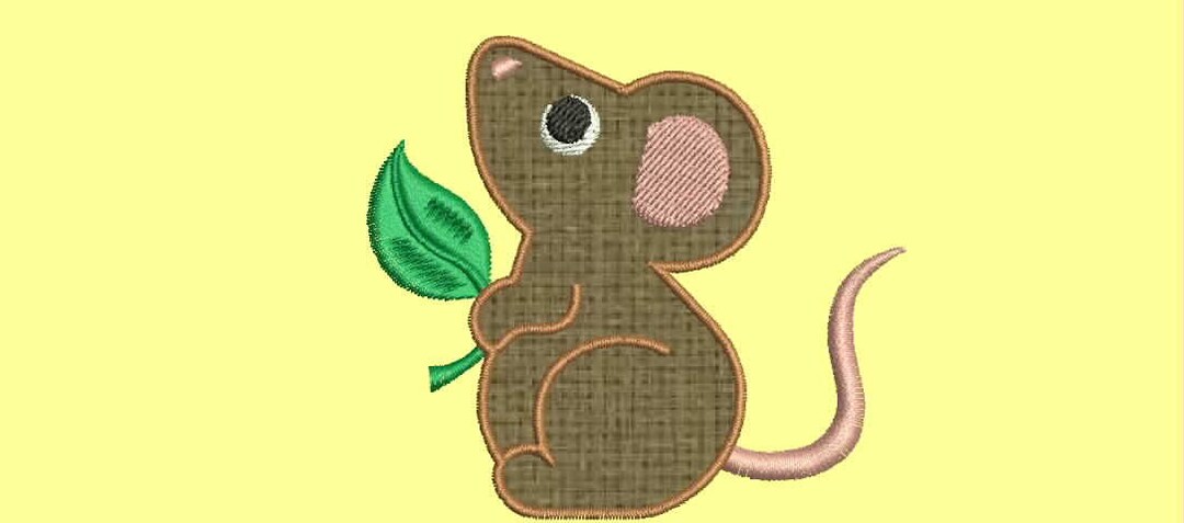 7 Size Rat Applique Embroidery Designs, Machine Embroidery Designs - 8 ...