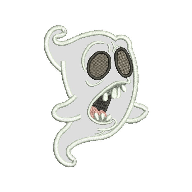 5 Size Ghost Applique Designs Embroidery DesignsHalloacween | Etsy