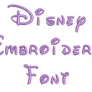 5 Size Disney Embroidery Font Embroidery Designs BX Fonts - Etsy