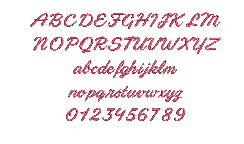 4 Size Sauber Font Embroidery Designs BX Fonts Machine - Etsy