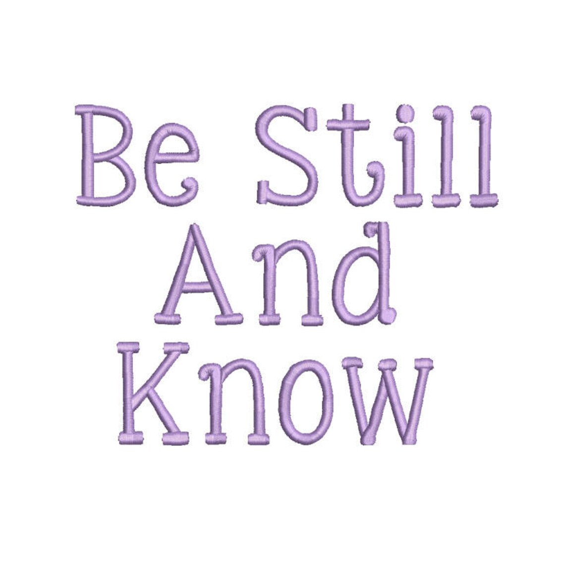 5 Size Be Still and Know Embroidery Font Embroidery Designs, BX Fonts ...