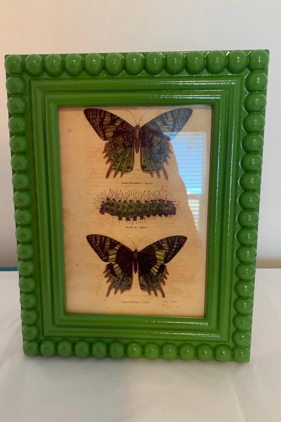 Green Wood Picture Frame - Etsy