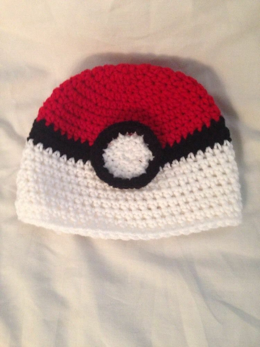 Pokeball Hat Crocheted All Sizes Available Handmade - Etsy