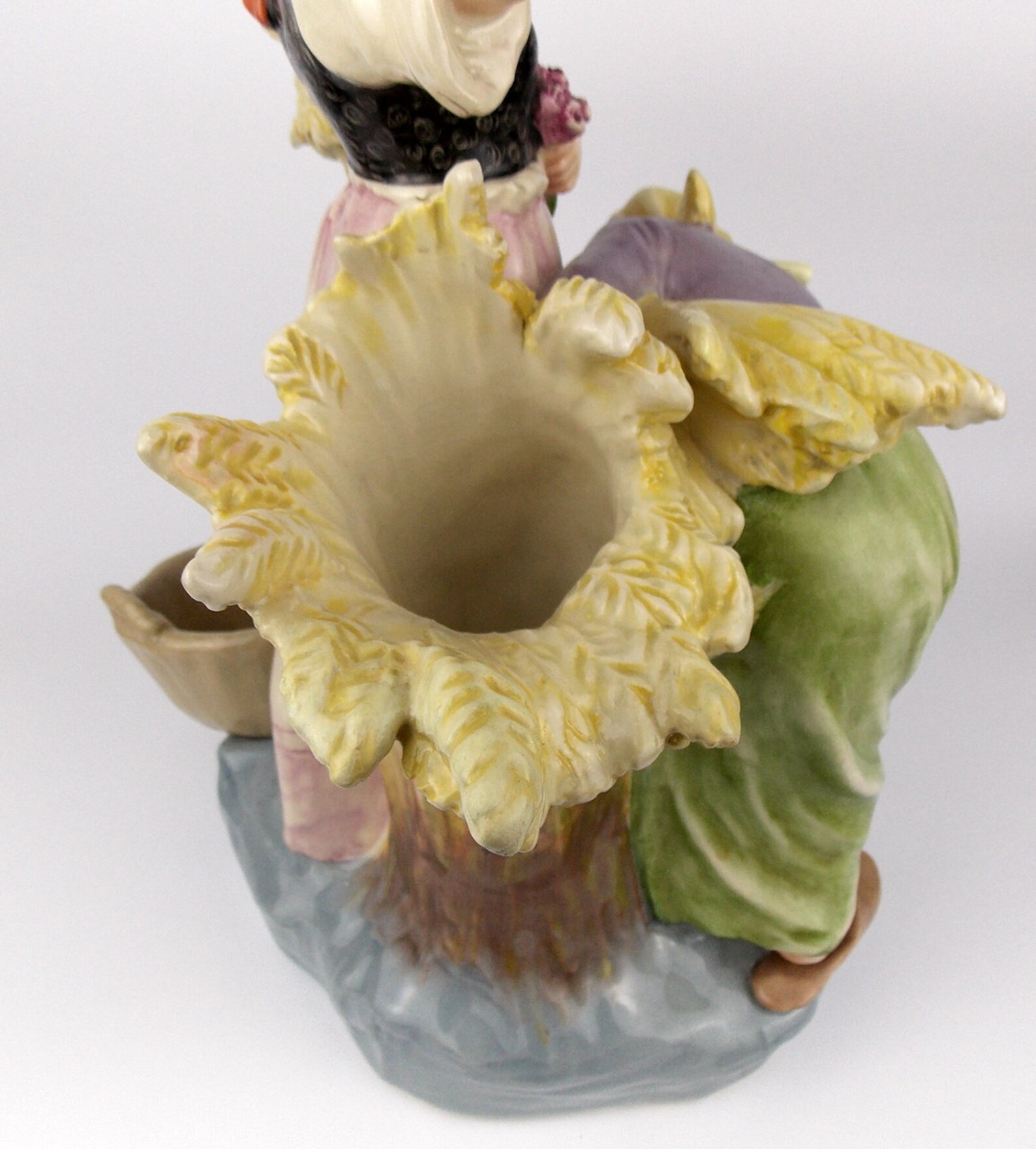 TOP Big Antique 1920s Figurine Two Peasants Folk Women on - Etsy