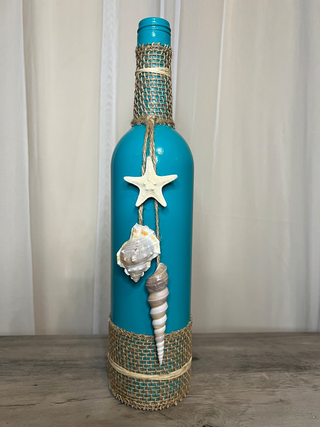 Sea Shell Wine Bottle - Etsy