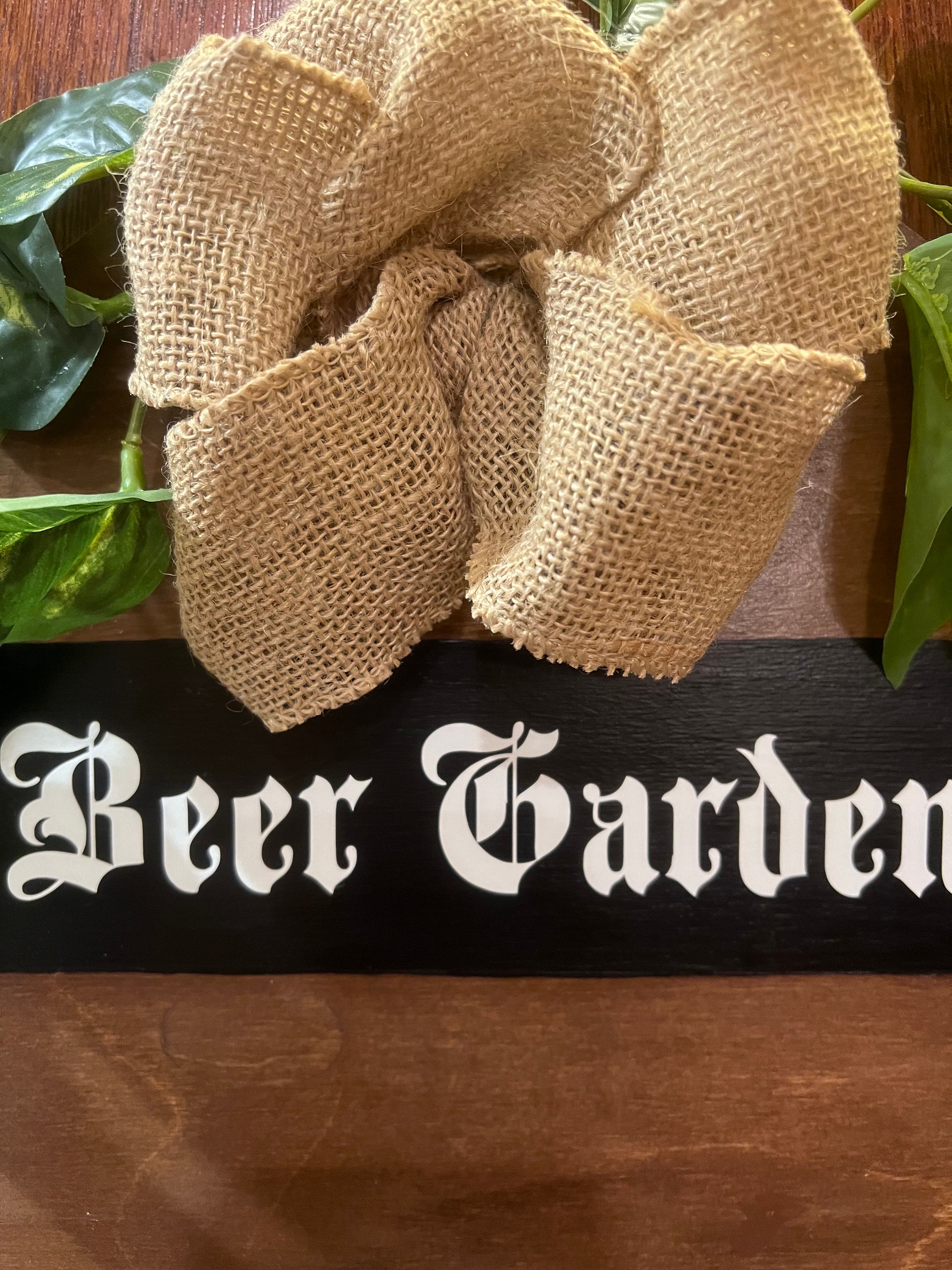 Wooden “beer Garden” Sign - Etsy