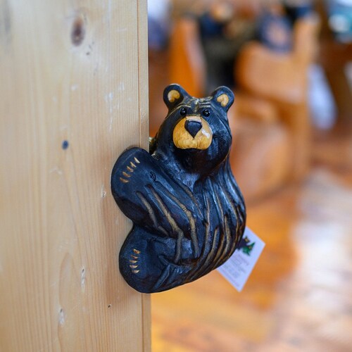 Chainsaw Carved Rail Bear - Etsy