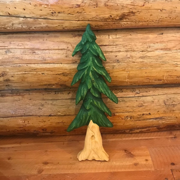 Carved Pine Tree - Etsy