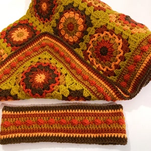 PDF Pattern Autumn Festival Blanket Granny Square Blanket Pattern Fall ...