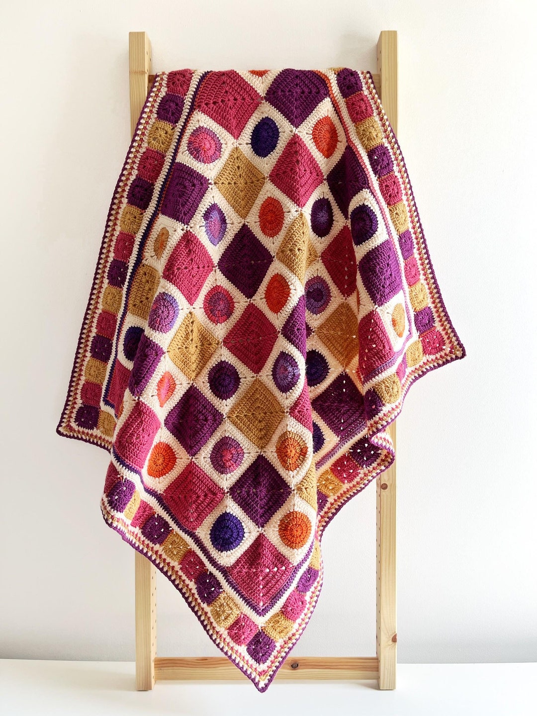 Enchanted Granny Square Crochet Blanket Pattern (PDF Pattern) - Etsy