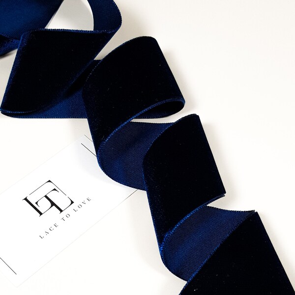 Blue Velvet Ribbon - Etsy