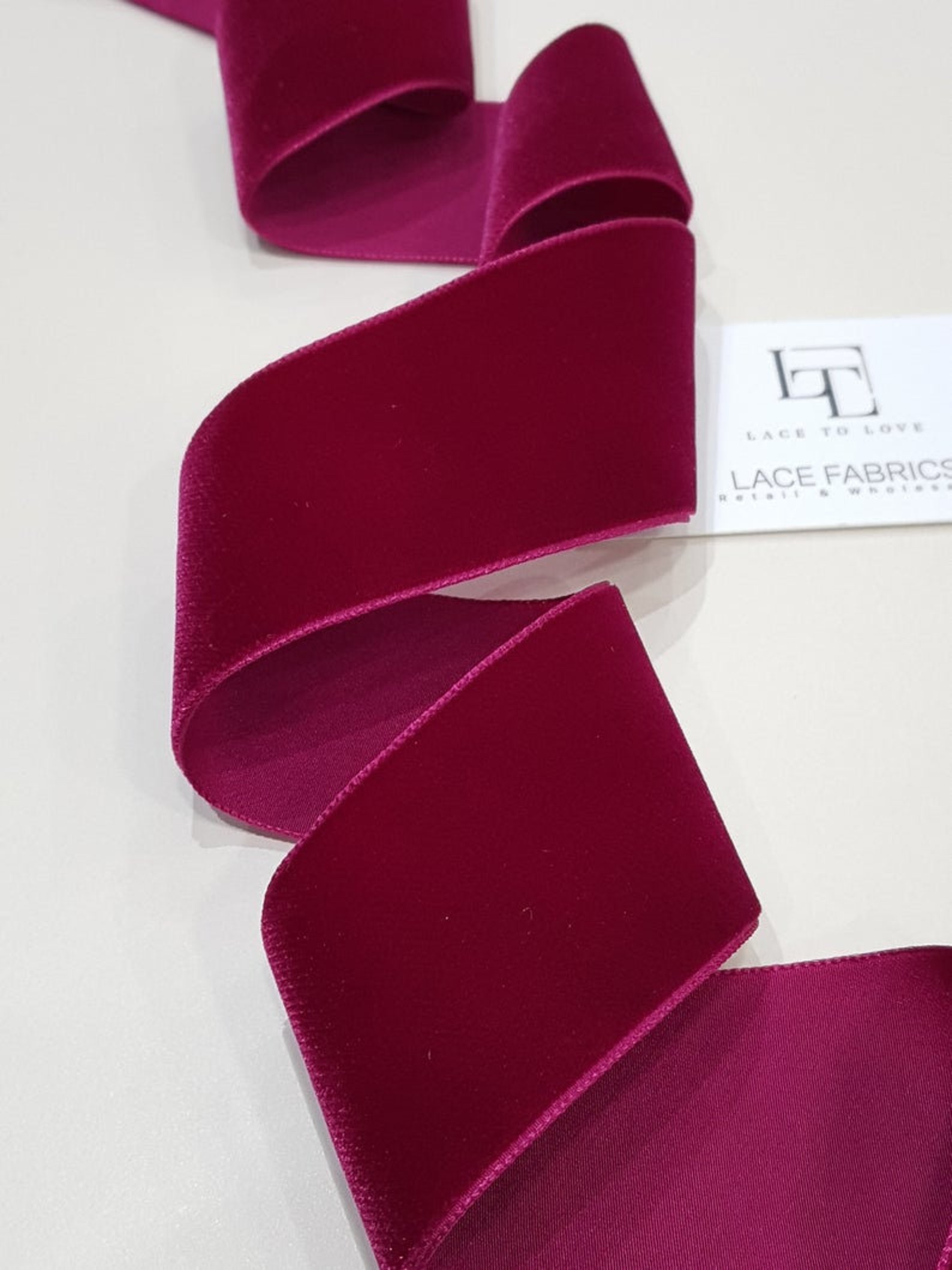 Dark red velvet ribbon by the yard narrow velvet ribbon red | Etsy