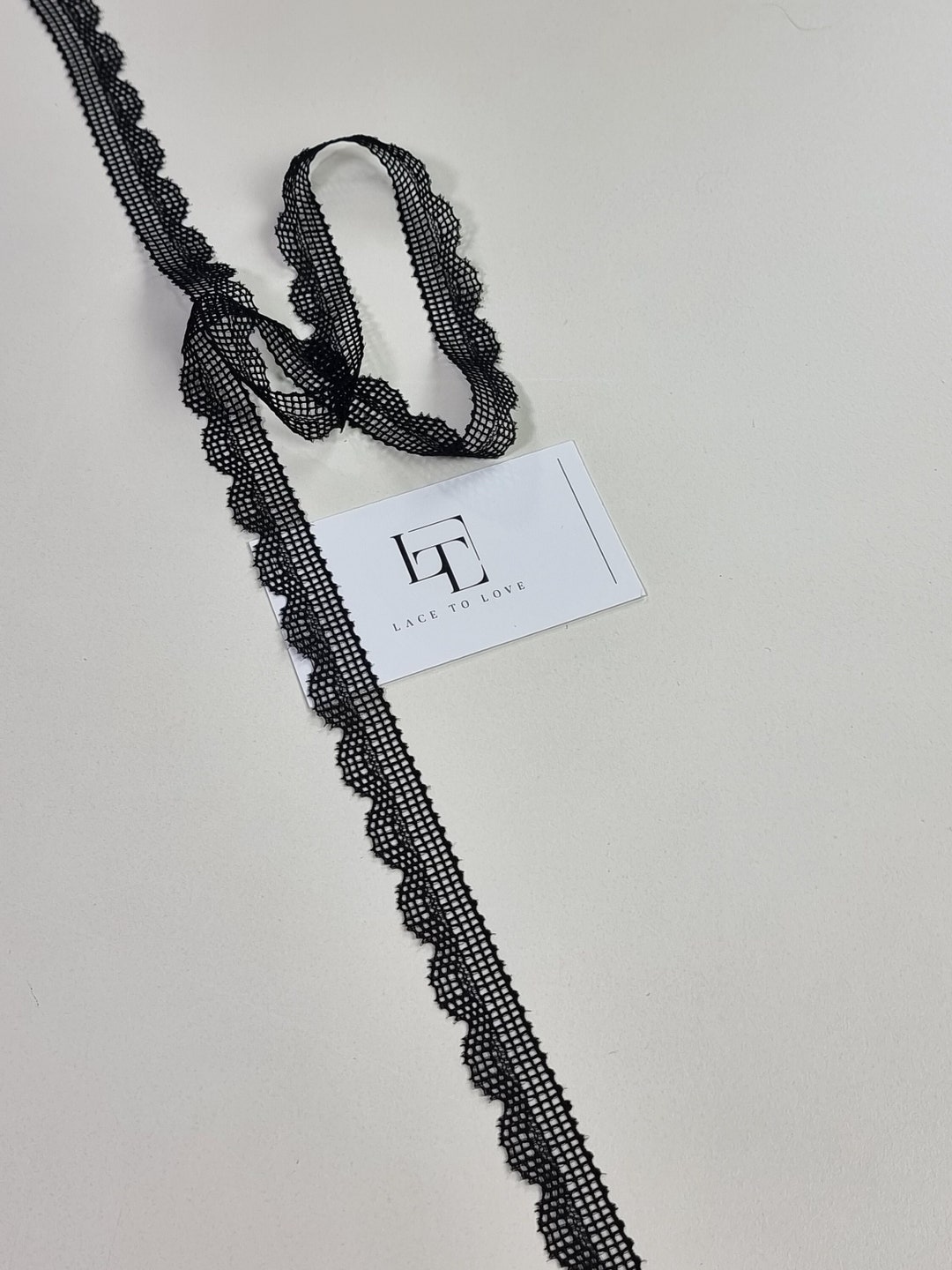 Black Elastic Lace Trimming, French Lace, Eastic Lace, Stretch Lace ...