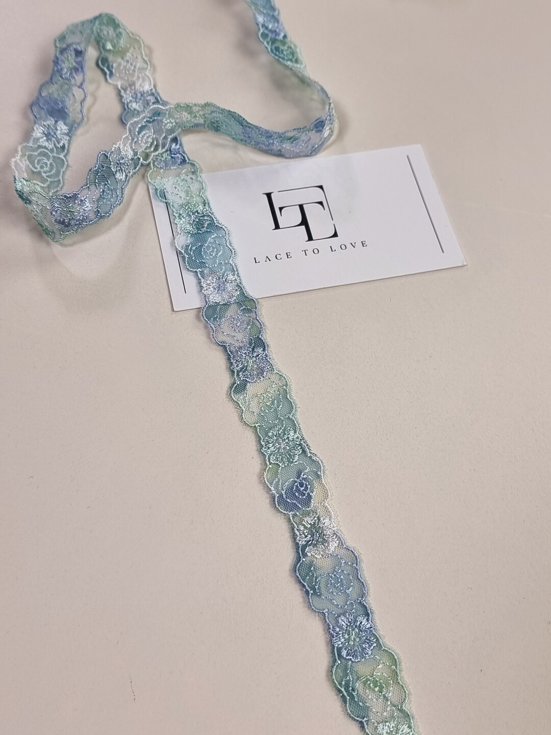 Light Green Lace Trimming by the Yard, Spanish Lace Trim Alencon ...