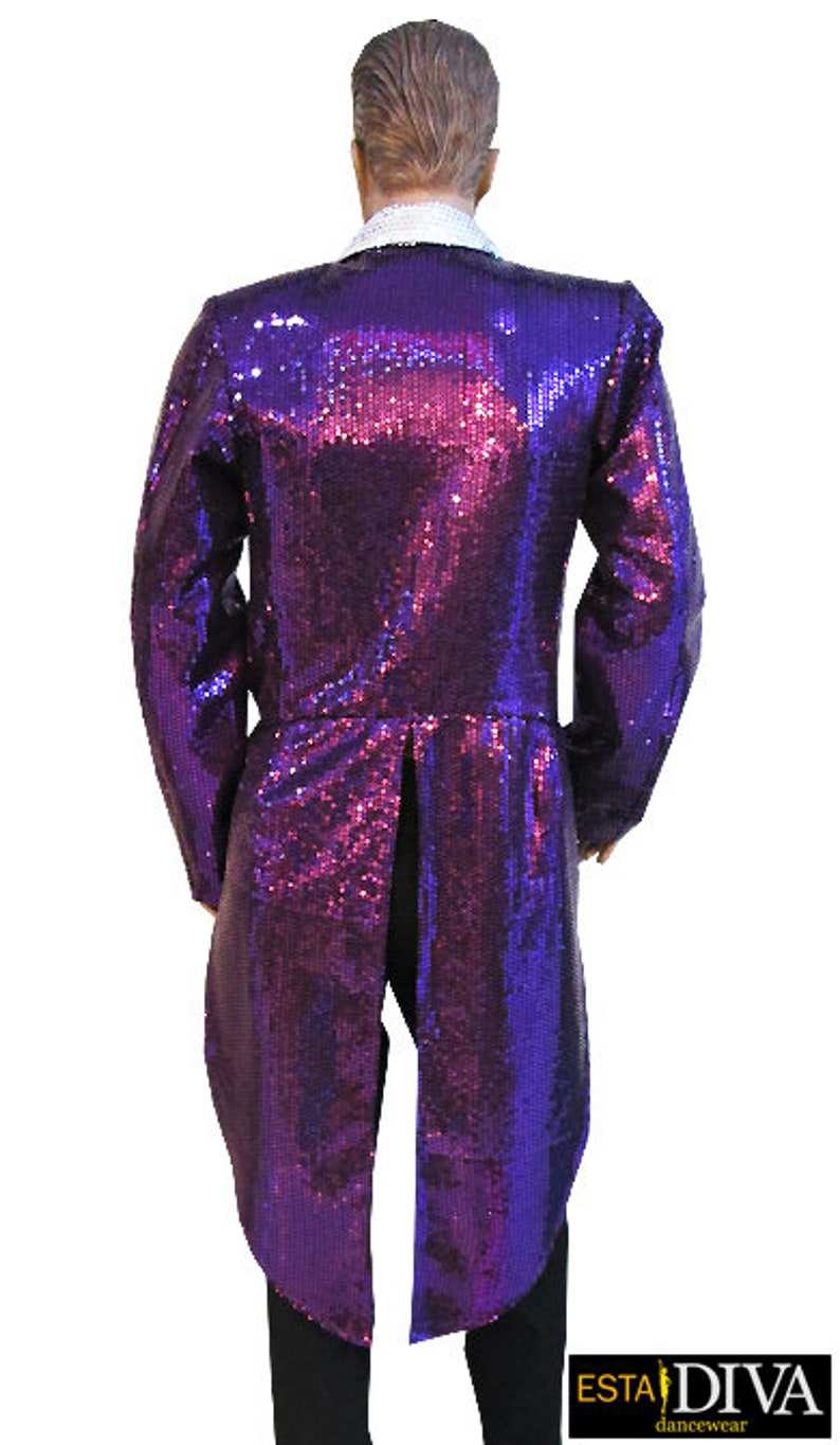 Sequin Tailcoat Le Frac Pailleté Glitter Sparkle Show Jacket Coat Suit ...