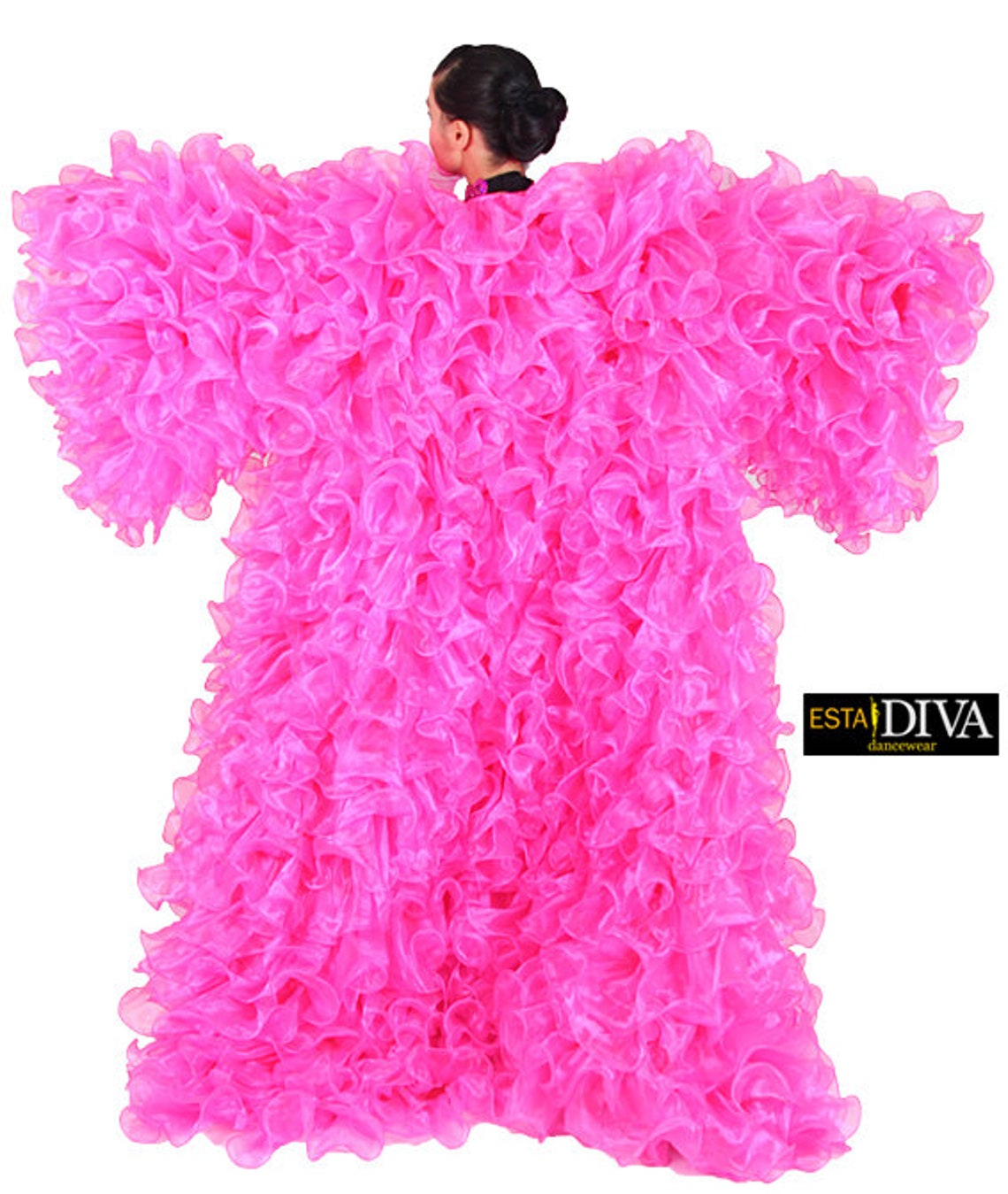 Organza Coat Ruffle Queen Drag Queen Ruffle Wing Outfit - Etsy UK