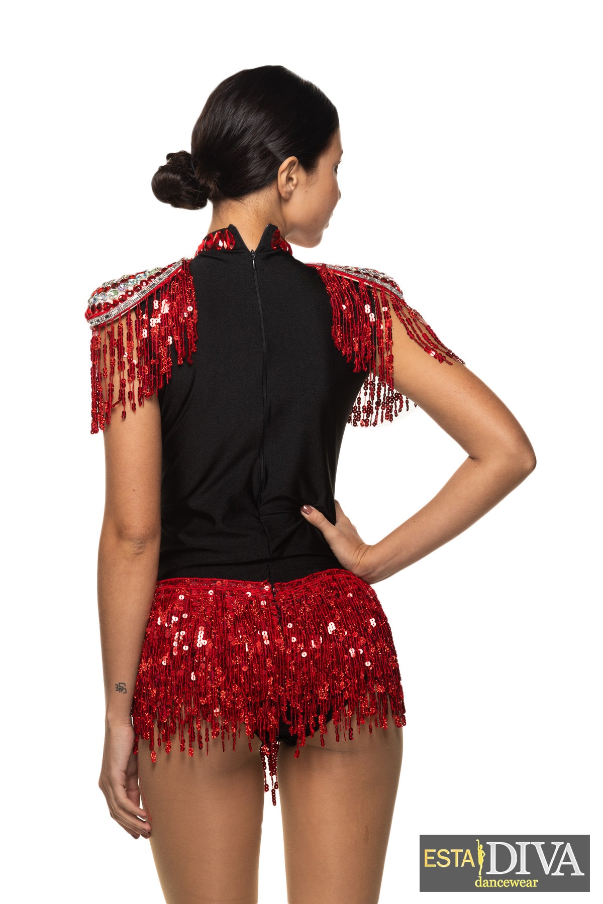 Twirler Bodysuit Tenue De Majorette Sequin Fringe Cheerleader - Etsy Canada