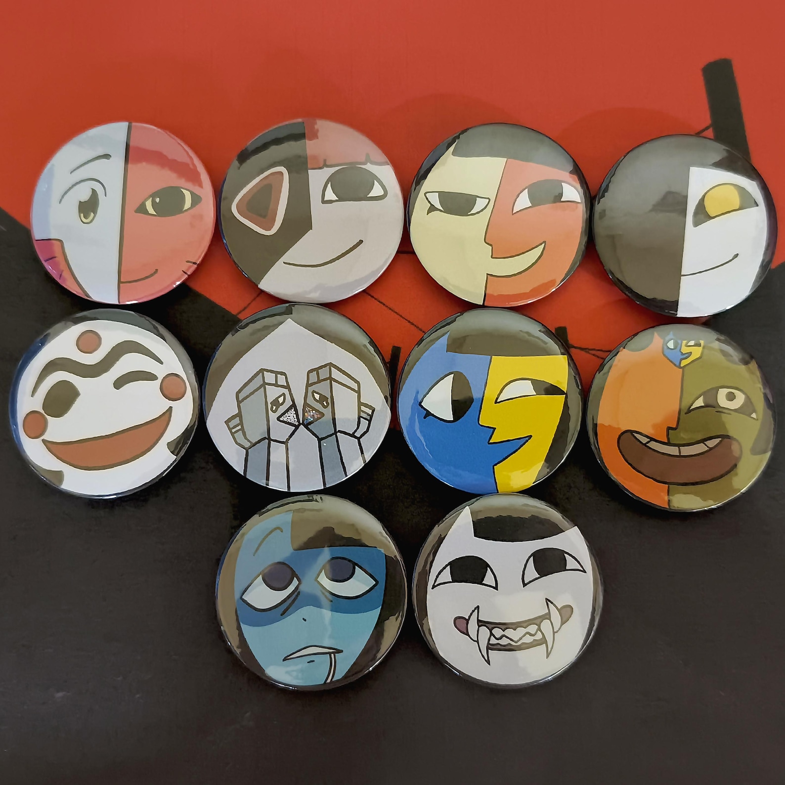 Ena Button Pin Pack/set 10pc! Ena: Dream BBQ Pins - Etsy