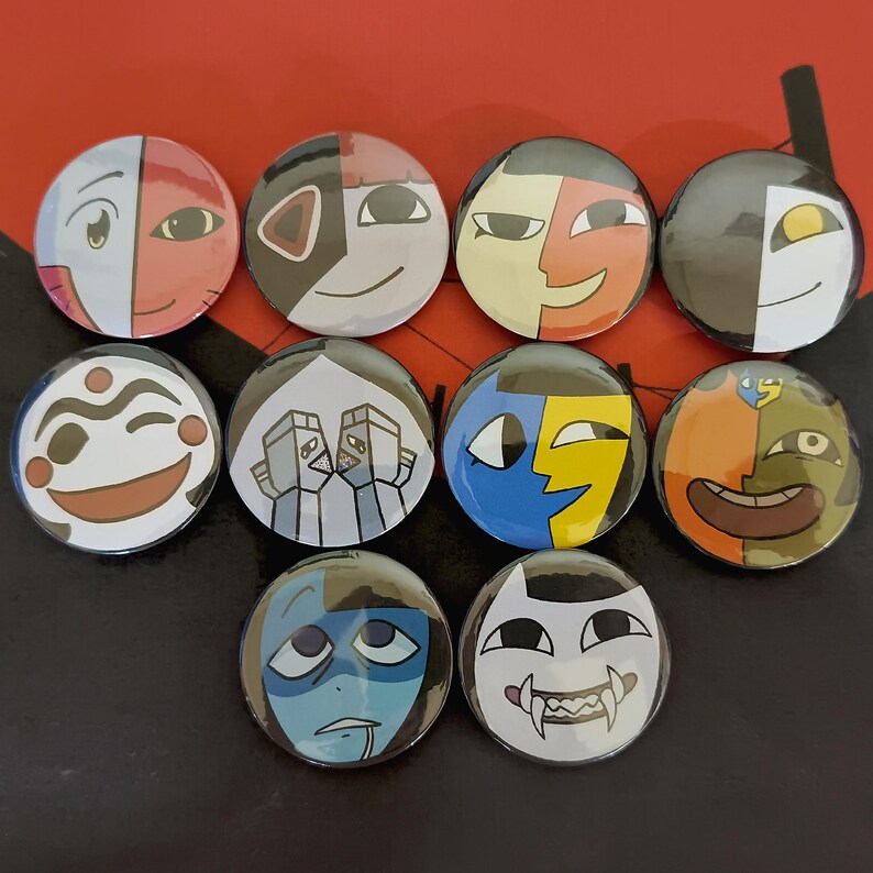 Ena Button Pin Pack/set 10pc! Ena: Dream BBQ Pins - Etsy