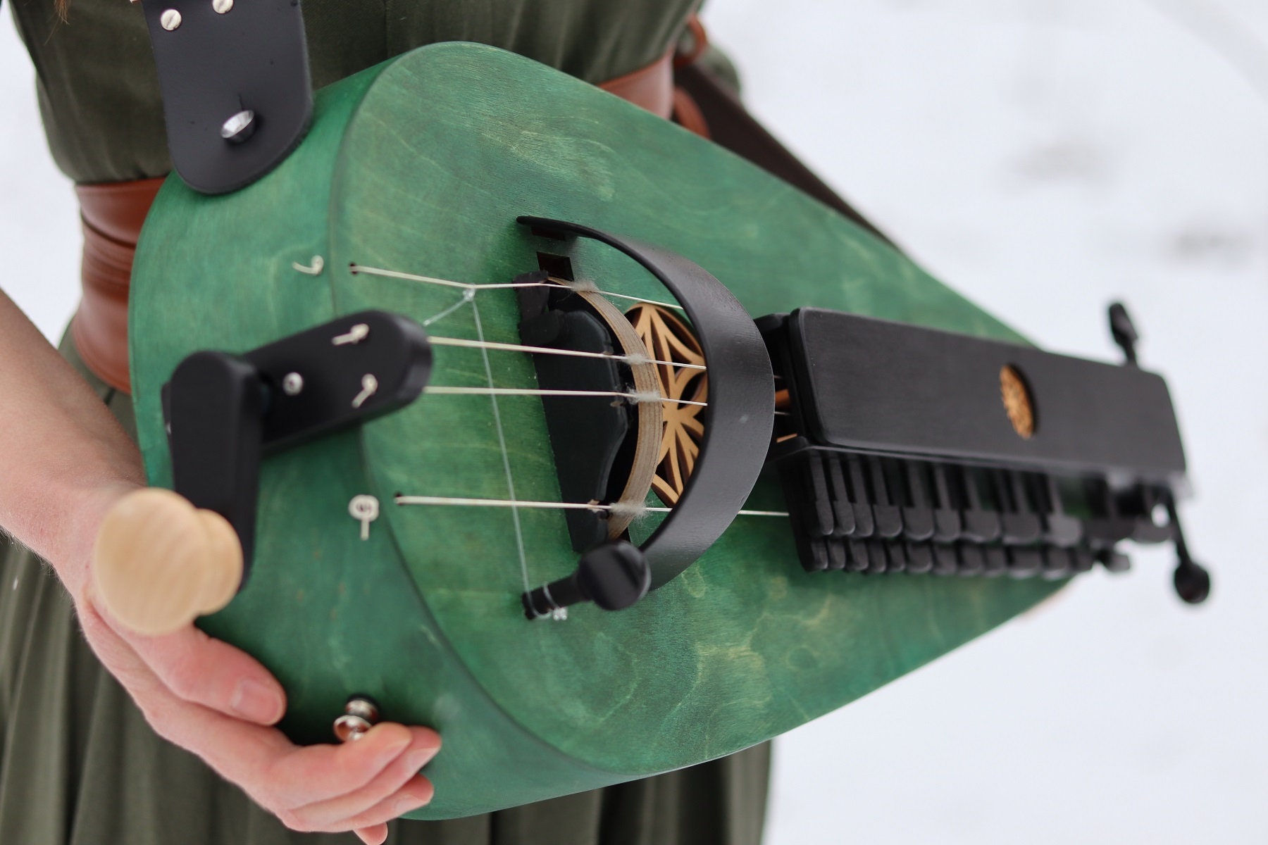 Fairy Green Colour Long Scale Hurdy Gurdy With a Trompette (buzzing ...