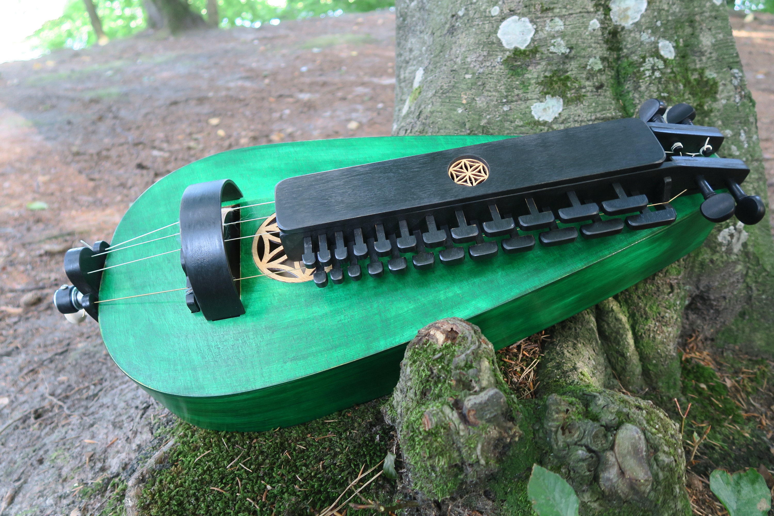 Tear Shaped Fairy-green Hurdy Gurdy / Wheel Lyre / Vielle a - Etsy