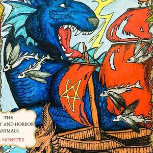 Sea Monster Printable Coloring Page Instant Download - Etsy Australia