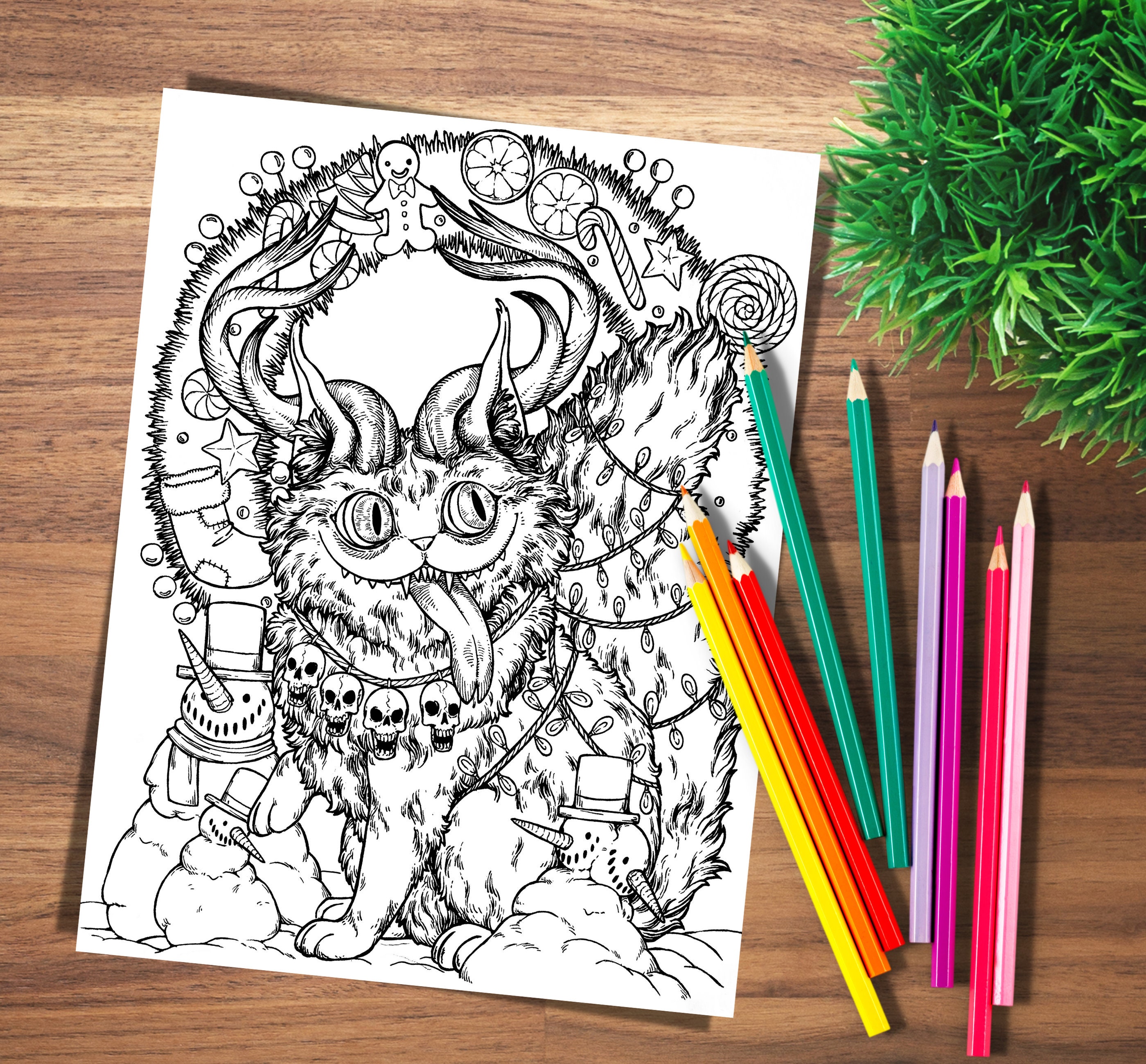 Fantasy Creatures 28 Printable Coloring Page, Instant Download PDF ...
