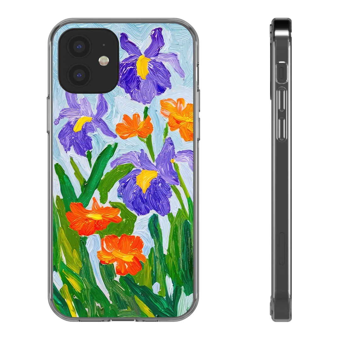 Oil Paint Flowers in Style of Van Gogh - iPhone Cases - Etsy