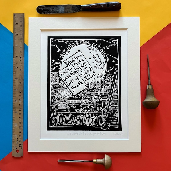 Linocut Print - Etsy