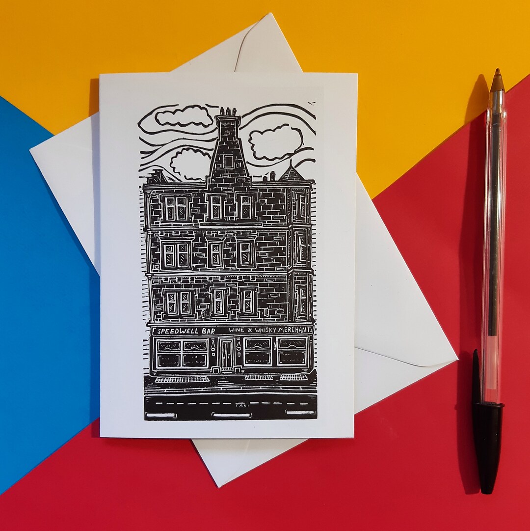 Mennies Greetings Card. the Speedwell Bar. Perth Road. Dundee. Birthday ...