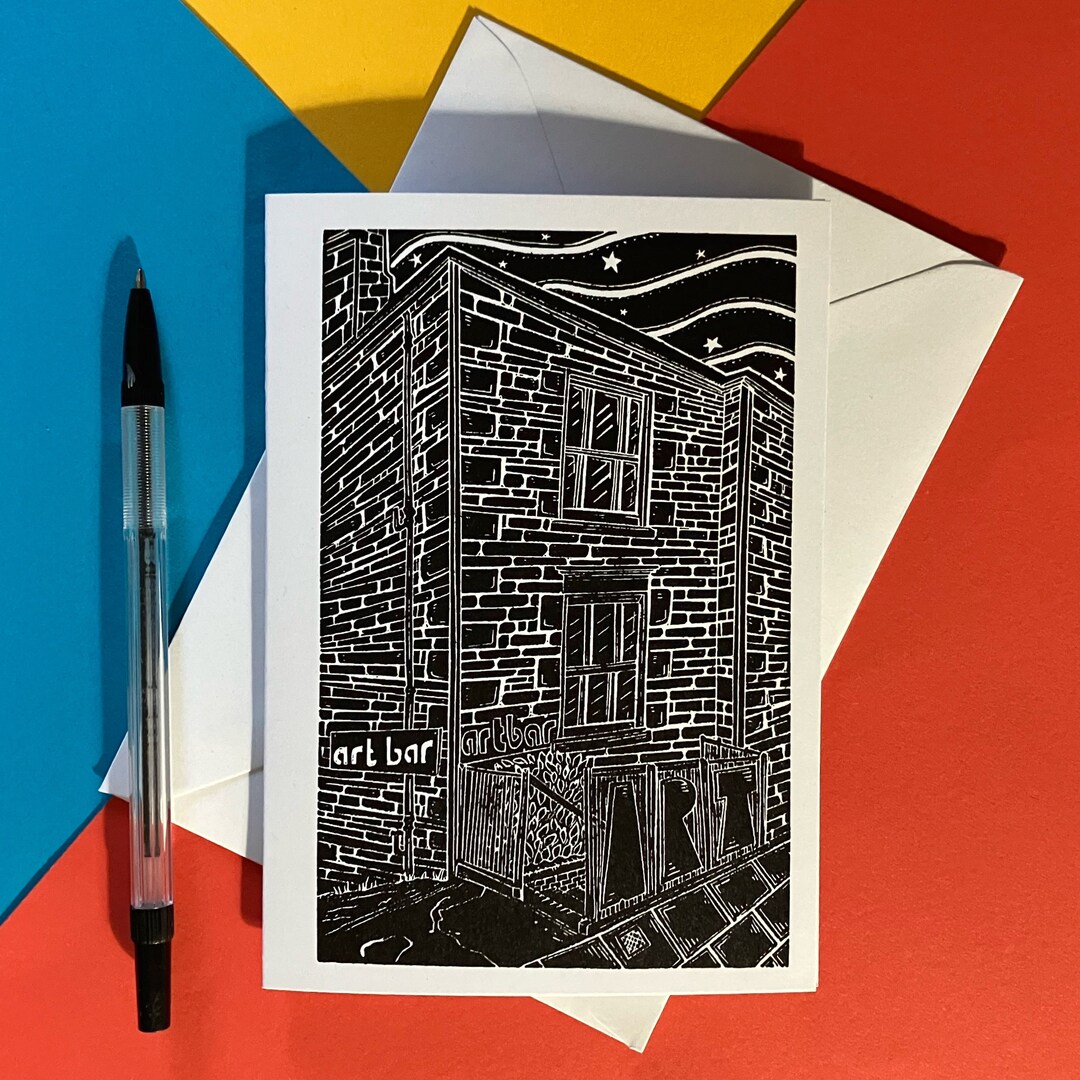 The Art Bar Greeting Card. Perth Road. Dundee. Birthday Card. Thank You ...