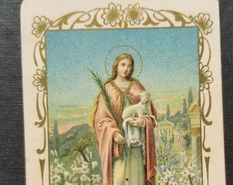 St Agnes Card - Etsy