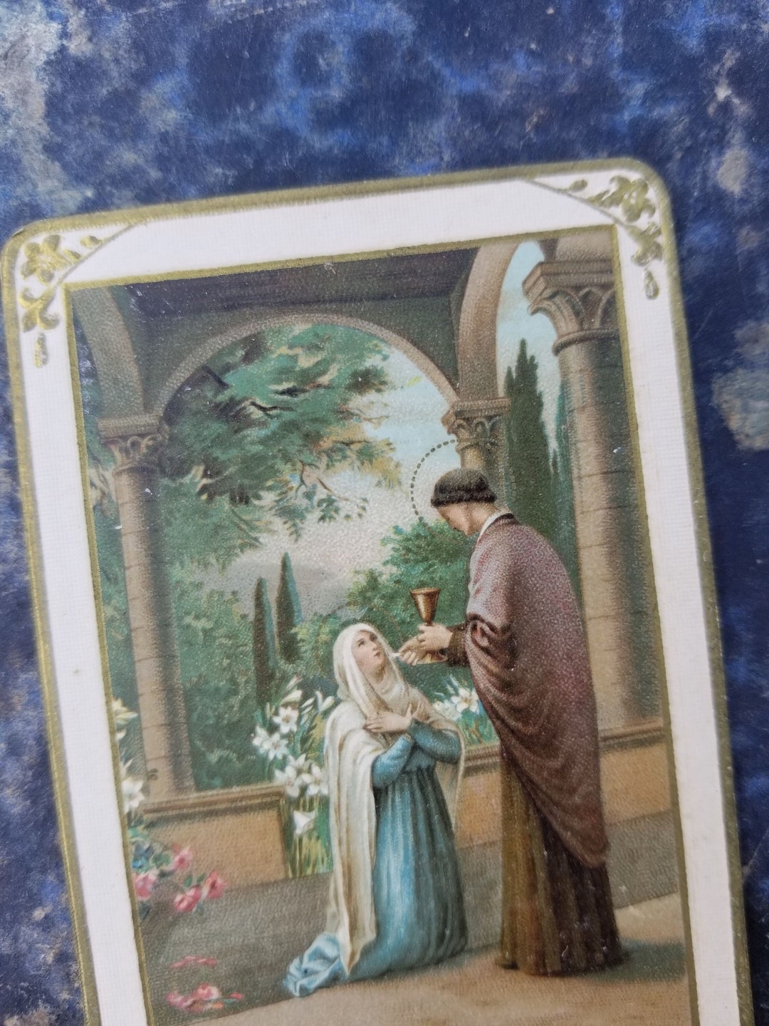 French Antique Holy Prayer Card. Mary's First Communion - Etsy
