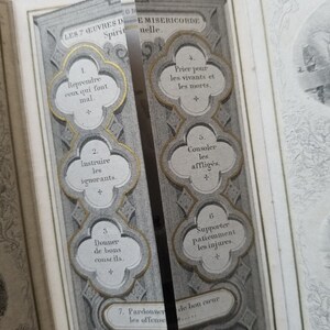Rare French Antique Prayer Card. the Seven Works of Mercy - Etsy