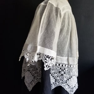 Vintage Altar Choir Boy Surplice. Lace Edges. Catholic Liturgical ...