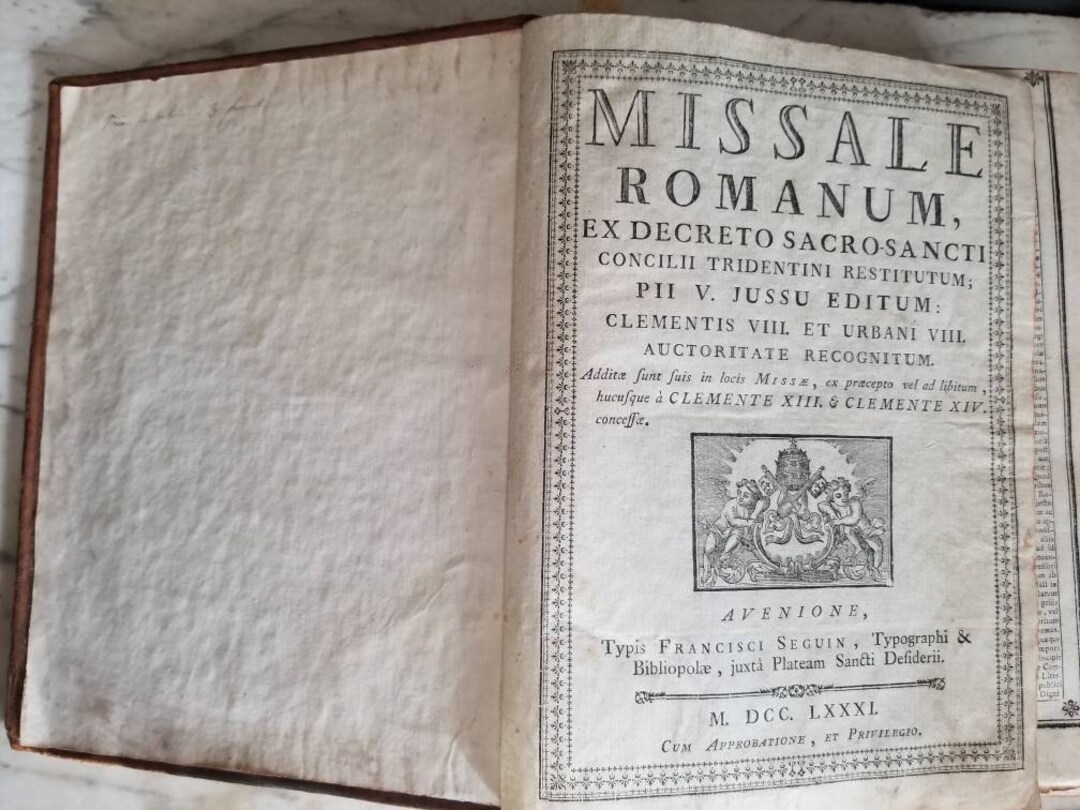 Missale Romanum. Antique Missal Prayer Book in Latin. 1781 - Etsy