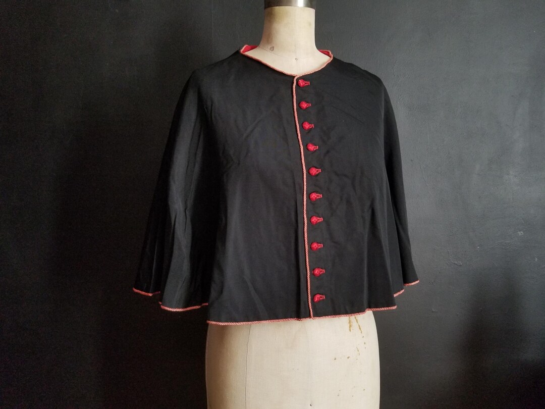 Antique Mozzetta Black and Red, Religious Vestment - Etsy