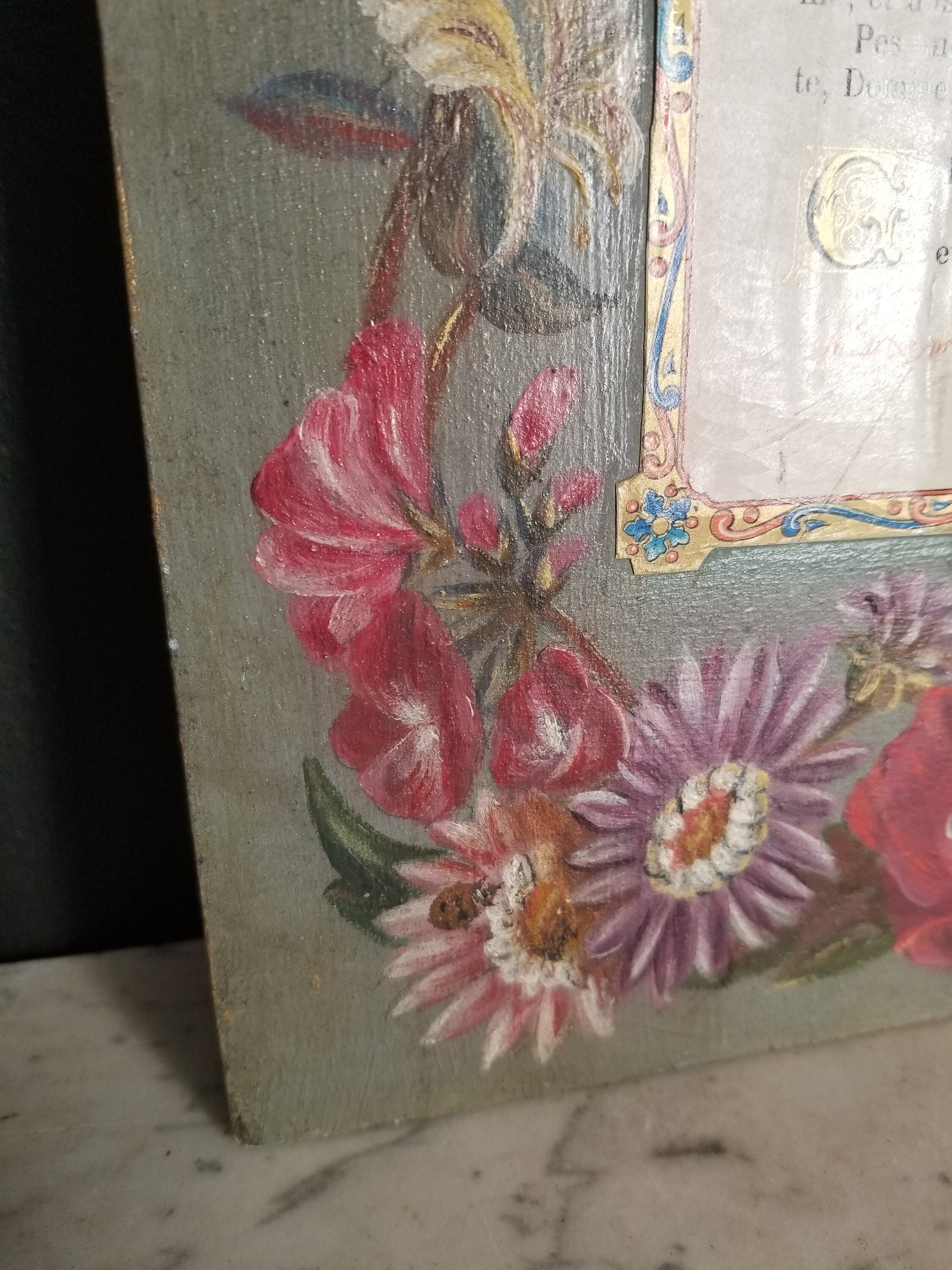 Antique Painted Frame Latin Catholic Mass Altar Card. Chritian - Etsy