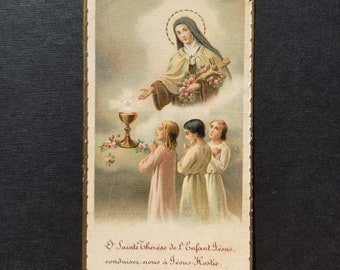 St Lisieux Holy Card - Etsy