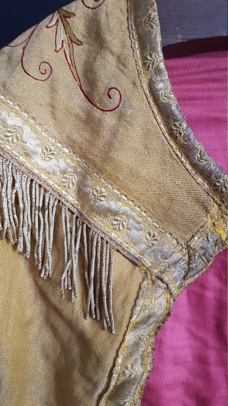 Antique priest cloak cape cope mantle. Liturgical vestment | Etsy