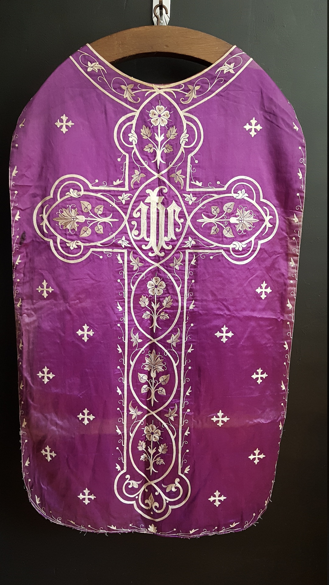 Antique Priest Chasuble. Purple Liturgical Vestment. - Etsy