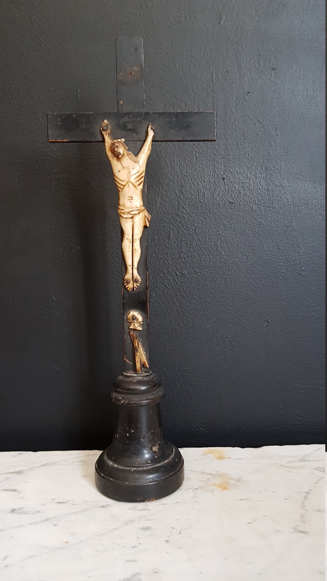 French Antique Jansenist Altar Crucifix. Bone Jesus. 1700s - Etsy