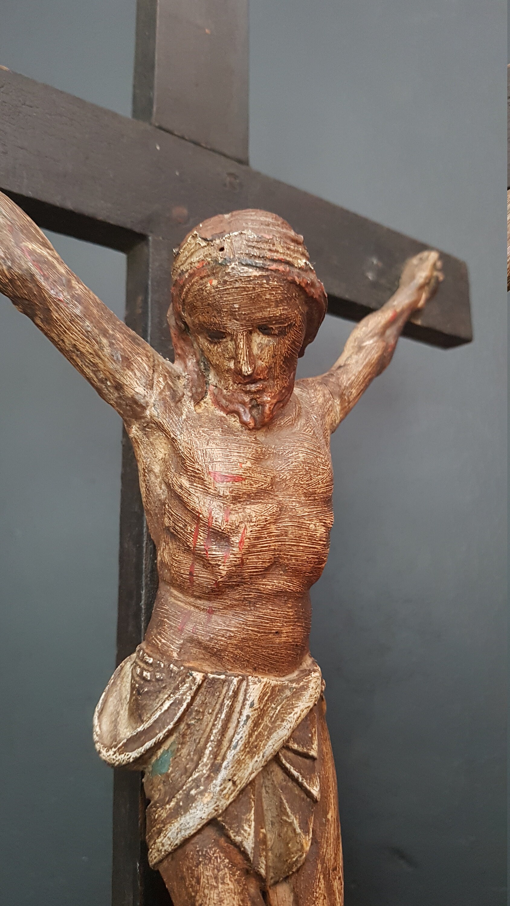 Antique French Wood Crucifix Hand Carved Catholic Christian - Etsy